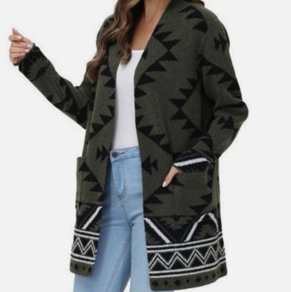 Frye | Sweaters | Frye Aztec Cardigan Size Large | Poshmark